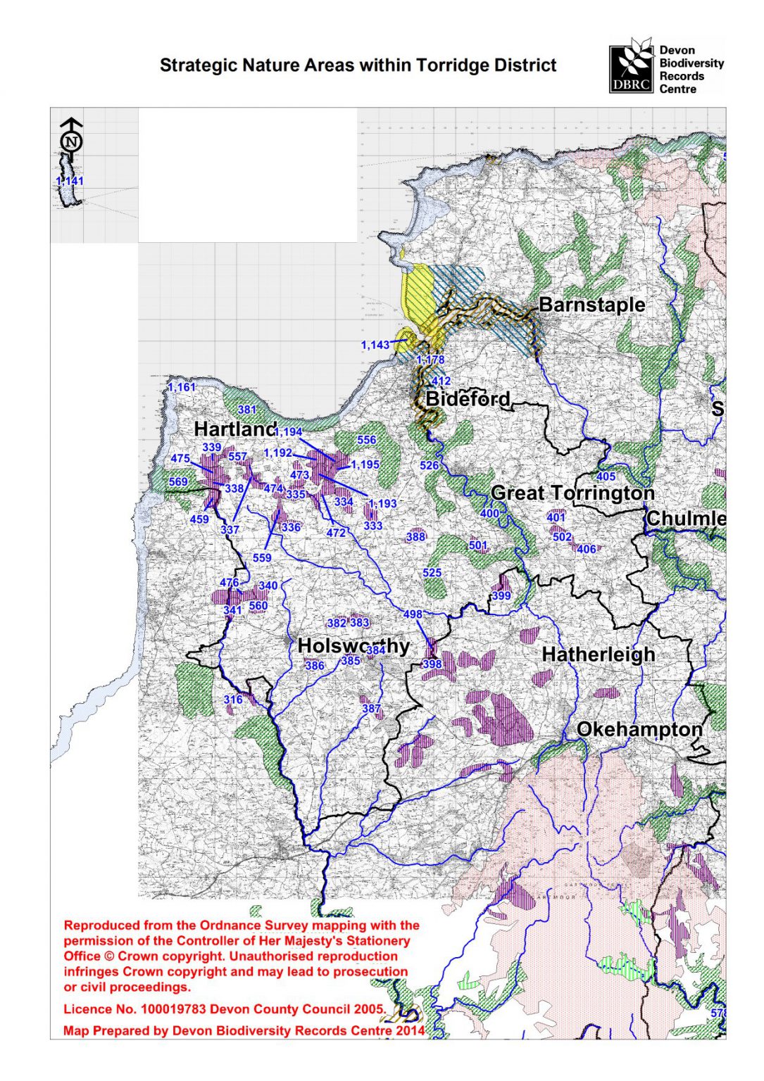 Torridge District SNAs – DBRC